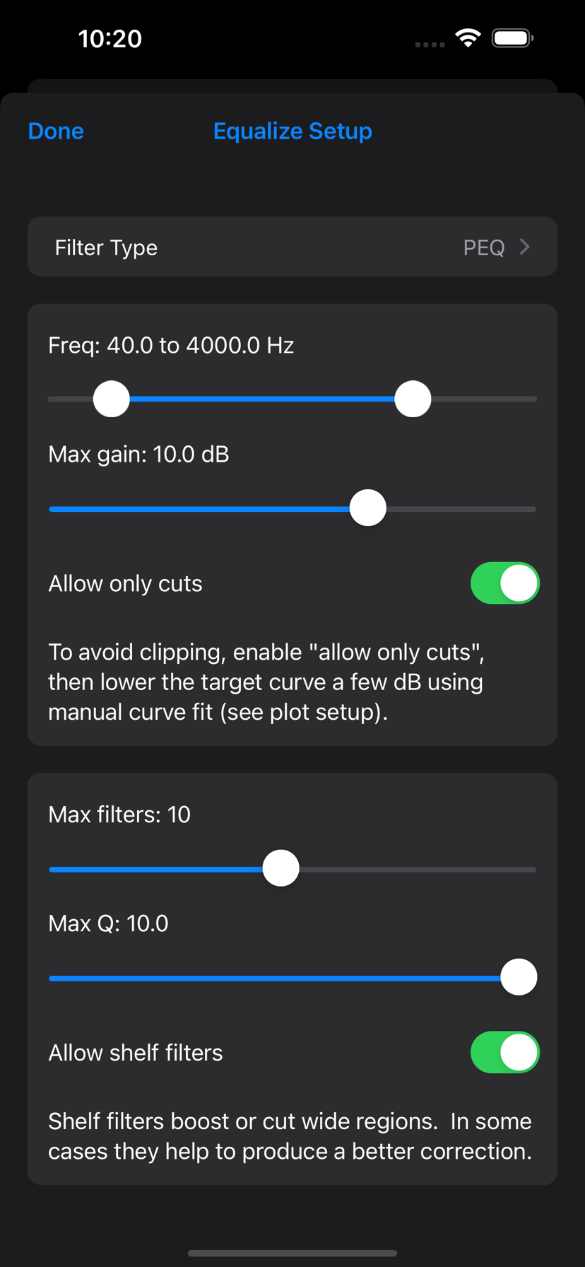 Equalize Setup - HouseCurve